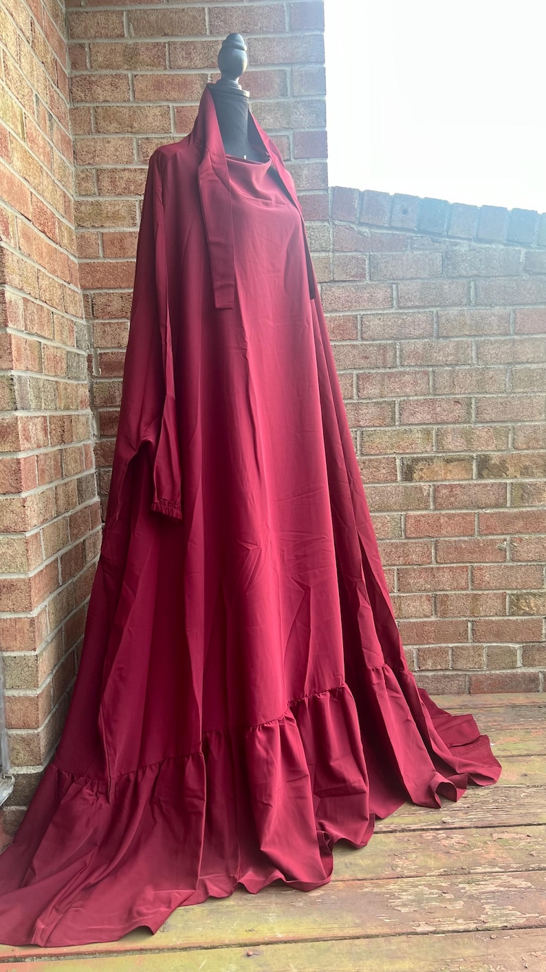 Elegant Nida One-piece Jilbab: Dubai Turkish Modest Prayer Dress With ...