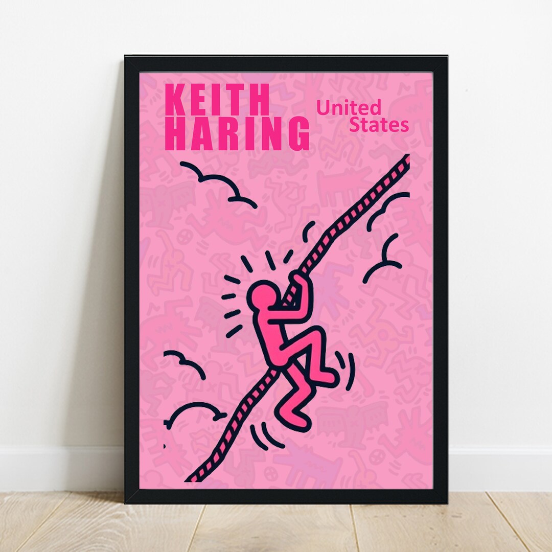 Keith Haring Wall Art Sky Walk Pop Print - Etsy