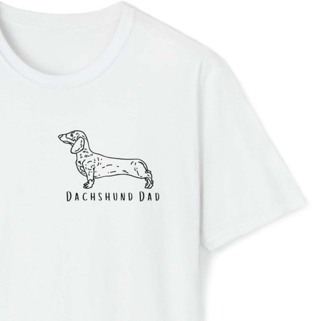 Dachshund Dad Tshirt Mens Dachshund Tee Dog Dad Gift Wiener Dog T Shirt ...