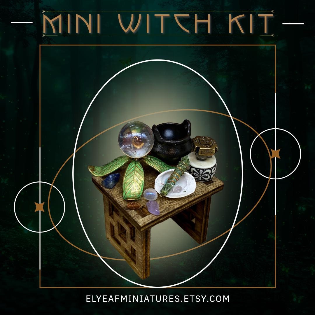 Miniature Witch/altar Kit- 1:12 Scale - Etsy