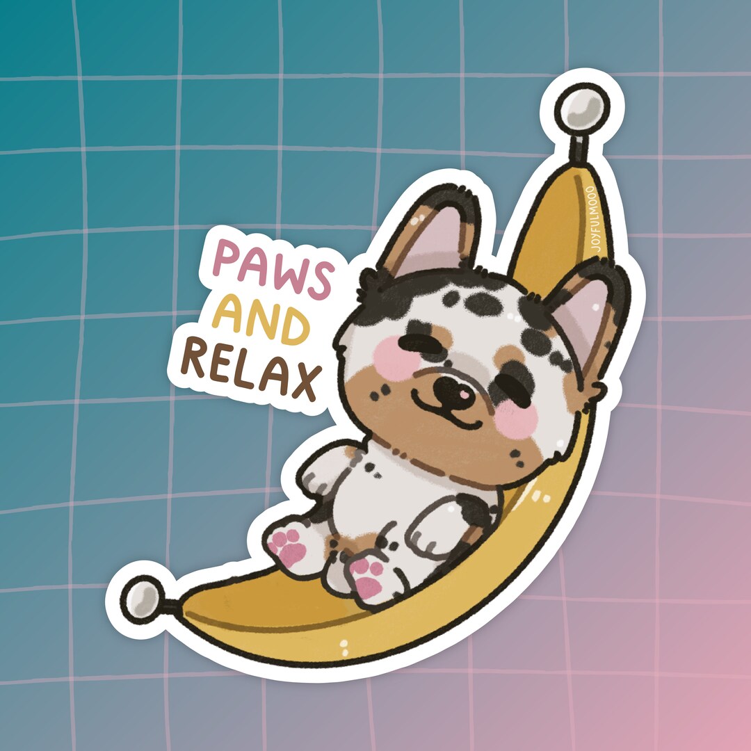Paws and Relax: Merle Corgi, Merle Tan Corgi, Corgi Sticker, Corgi ...
