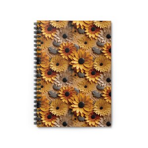 Sunflower Journal, Papercraft Flower Notebook, Sunflower Garden Diary ...