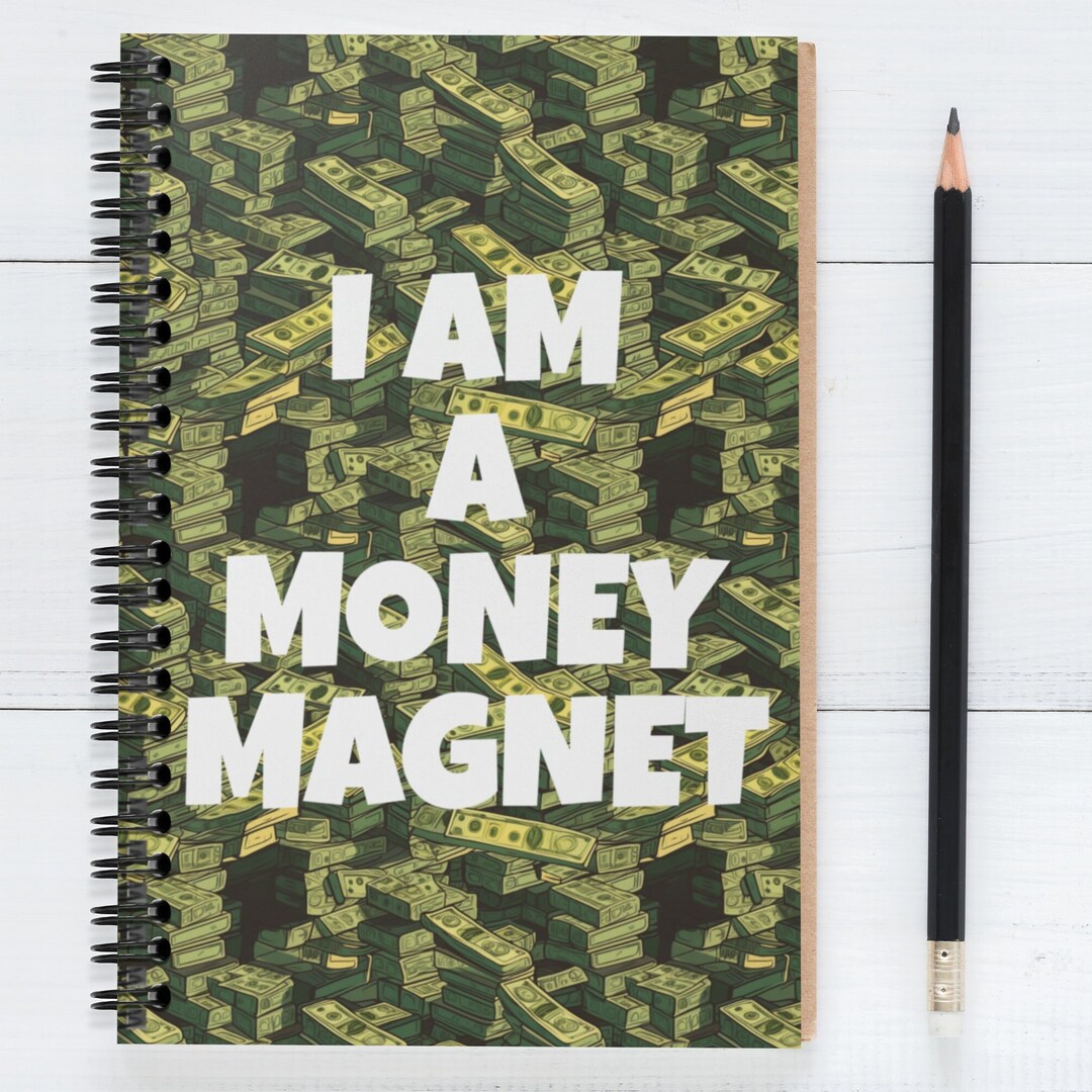 Money Magnet Spiral Notebook, Abundance Manifestation Journal - Etsy