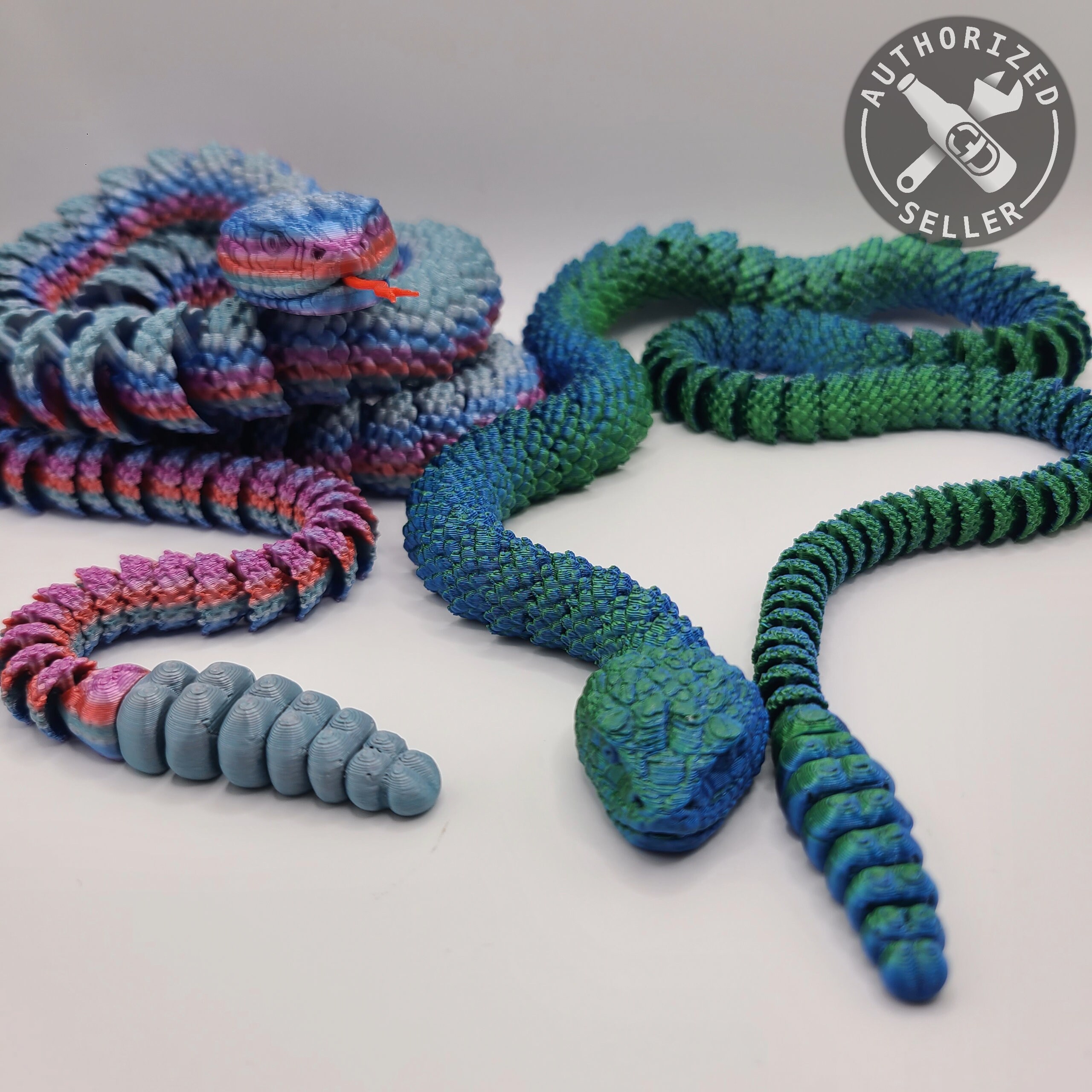 3d Printed Articulating Realistic Snake/rattlesnake Fun Fidget - Etsy 3d Printed Articulating Realistic Snake/rattlesnake Fun Fidget - Etsy