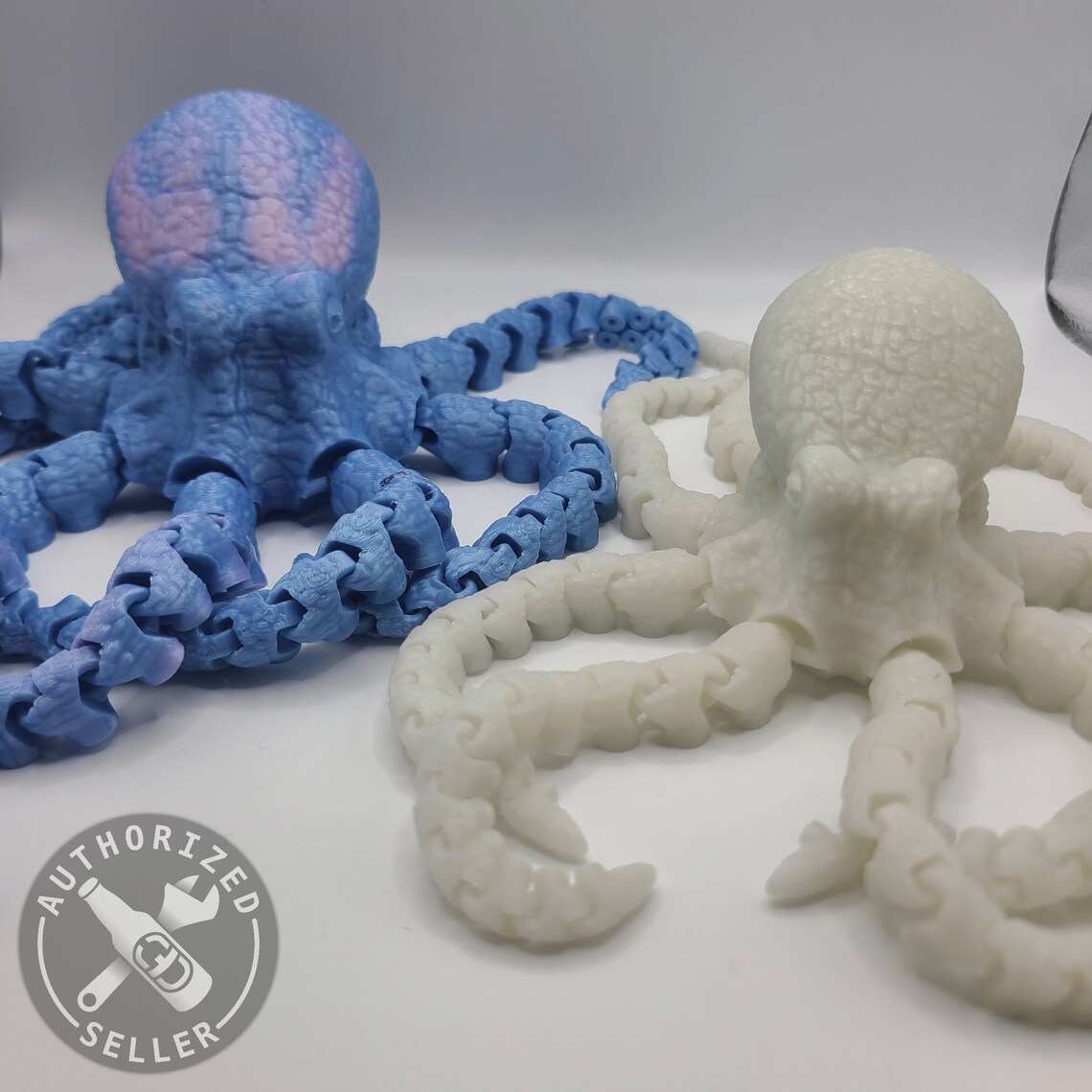 3d Printed Fun Octopus Fidget Desk Toy With Articulating Tentacles - Etsy