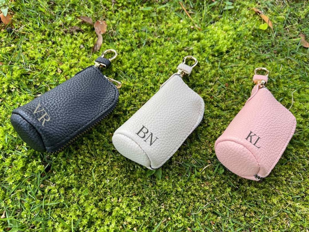 Personalized Leather Key Case With Zipper,key Pouch Wallet,leather Car ...