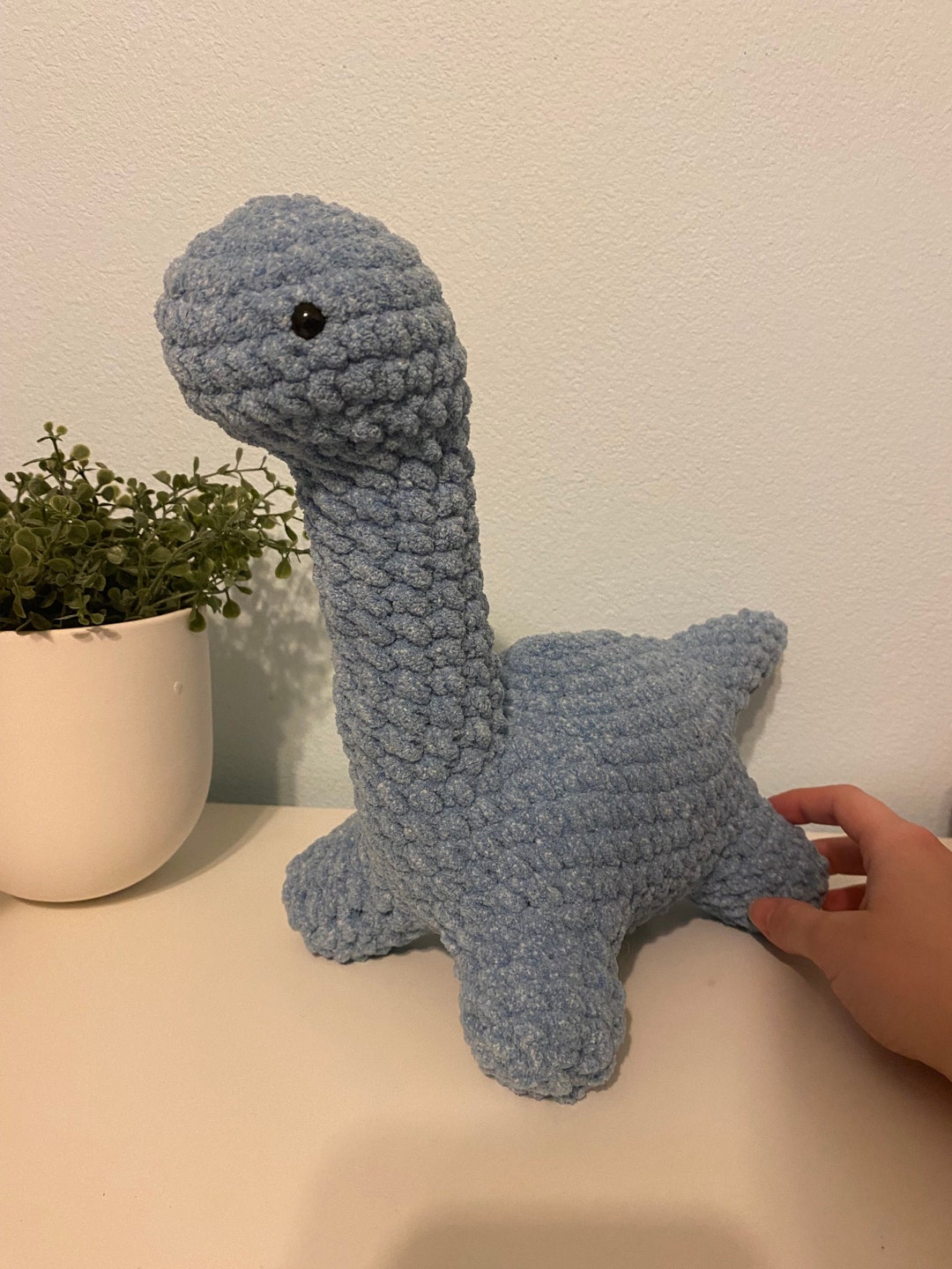 Crochet Brontosaurus Plush Stuffed Animal Baby Gift Dinosaur Amigurumi ...