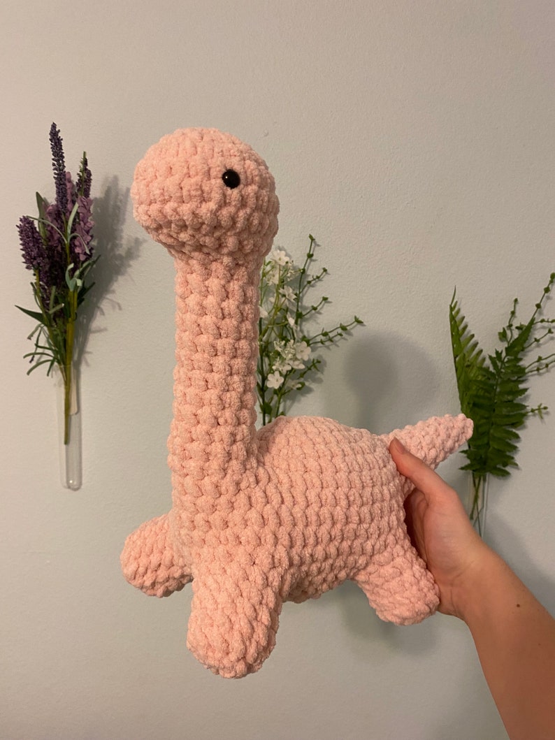 Crochet Brontosaurus Plush Stuffed Animal Baby Gift Dinosaur Amigurumi ...
