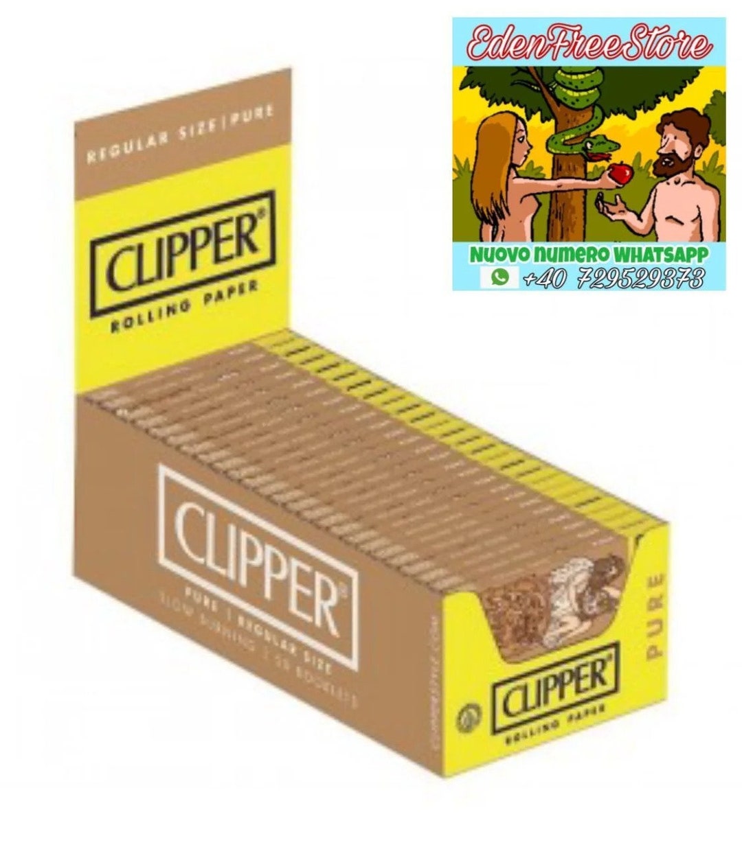 Clipper Natura Short Papers in Box 50x50 - Etsy
