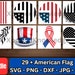 29+ American Flag Bundle Clipart | Sublimation Design | Patriotic ...