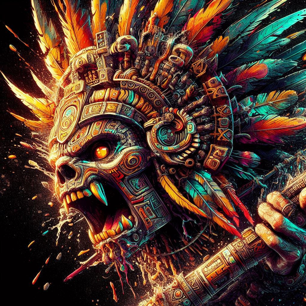 Mexico Aztec Warrior | Mexico Traditions, Sublimation Design | Instant ...