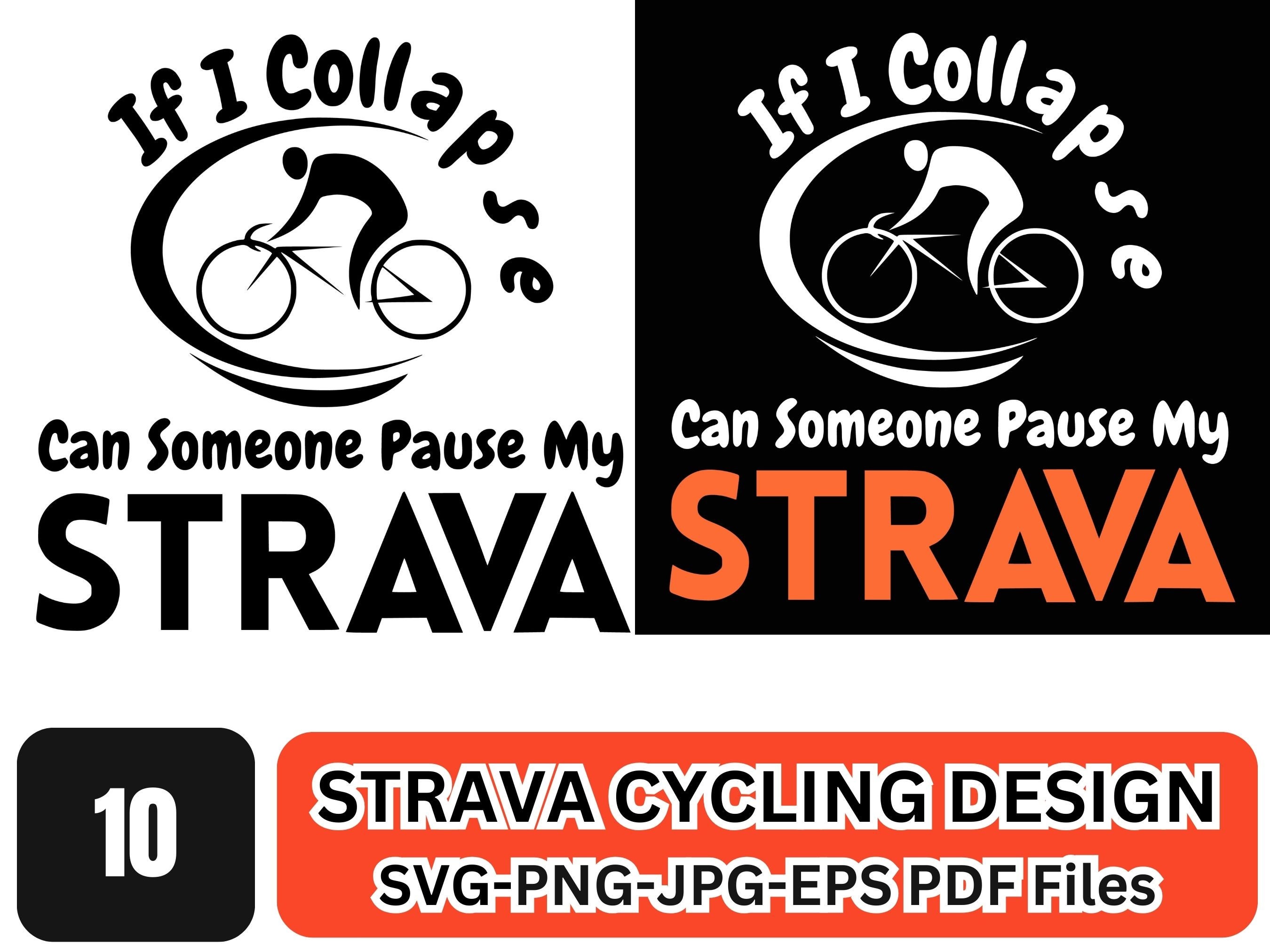 10+ Strava Cycling Designs for T-shirts and Mugs Clipart | Instant ...