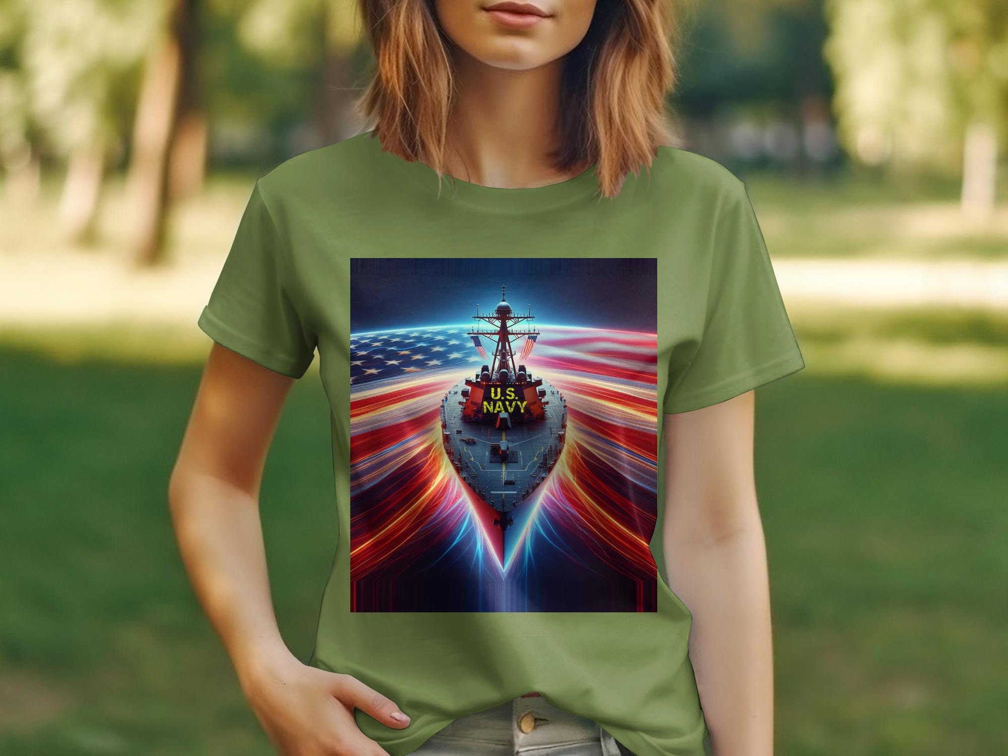 US Navy Destroyer - American Flag | Skinny 20oz Tumbler Sublimation ...