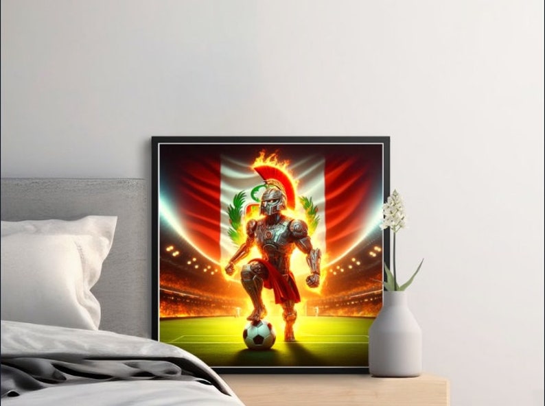 PERU Inka Warrior Soccer Ball and Flag | Cyber | 20oz Tumbler ...