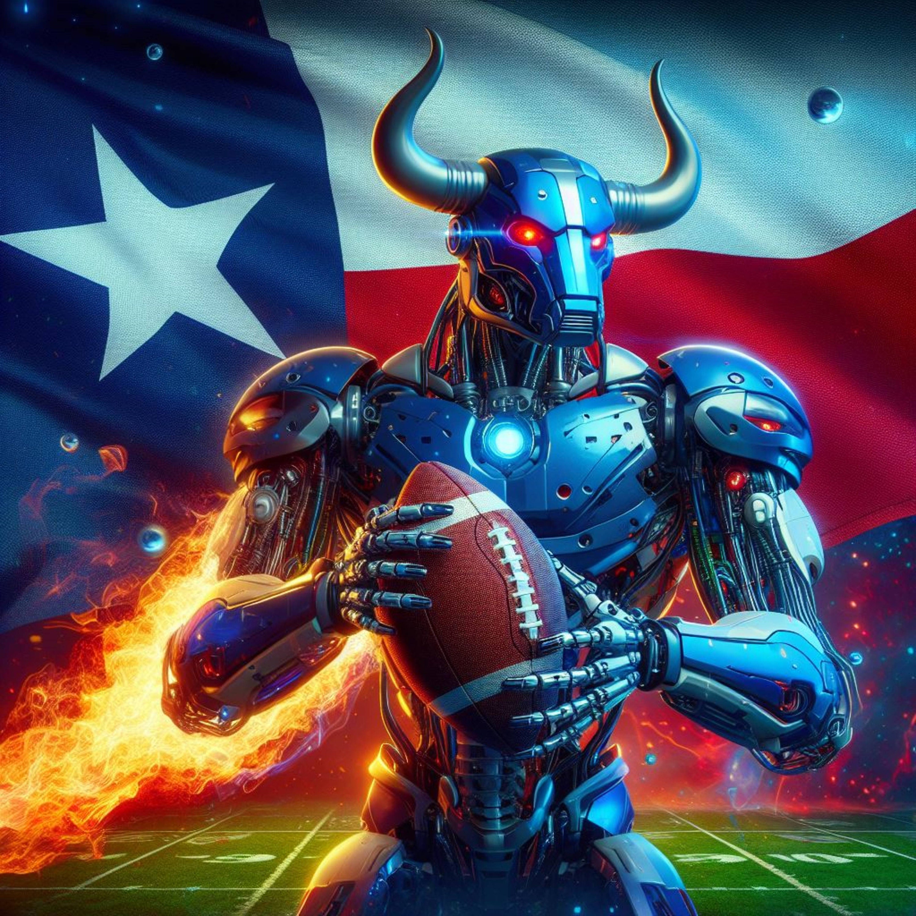 Houston Texans Bull Art