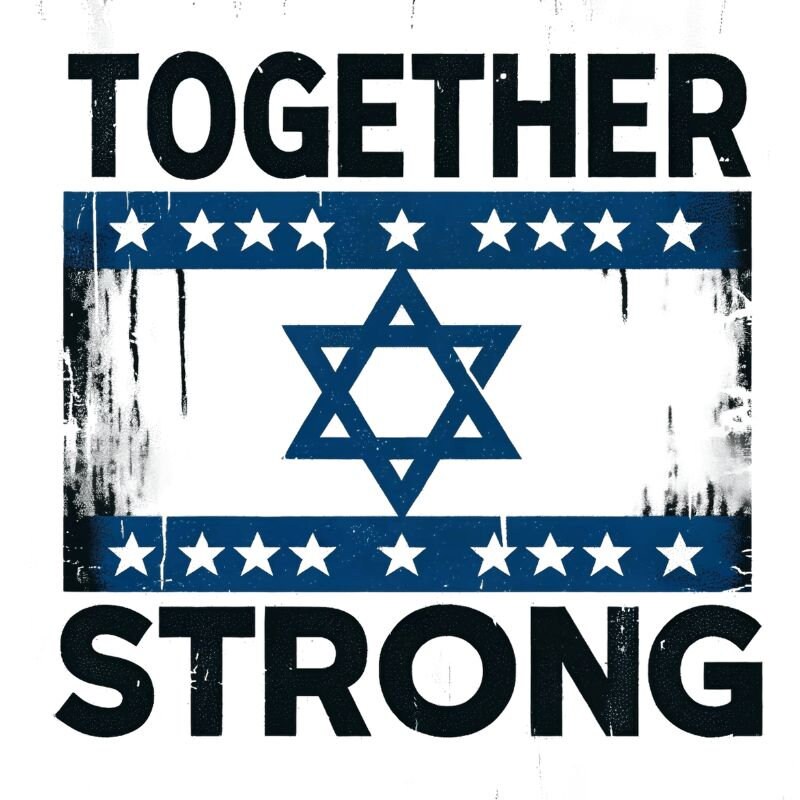 20 Support Israel PNG Files Digital Png File Israel Strong T-shirt Png ...