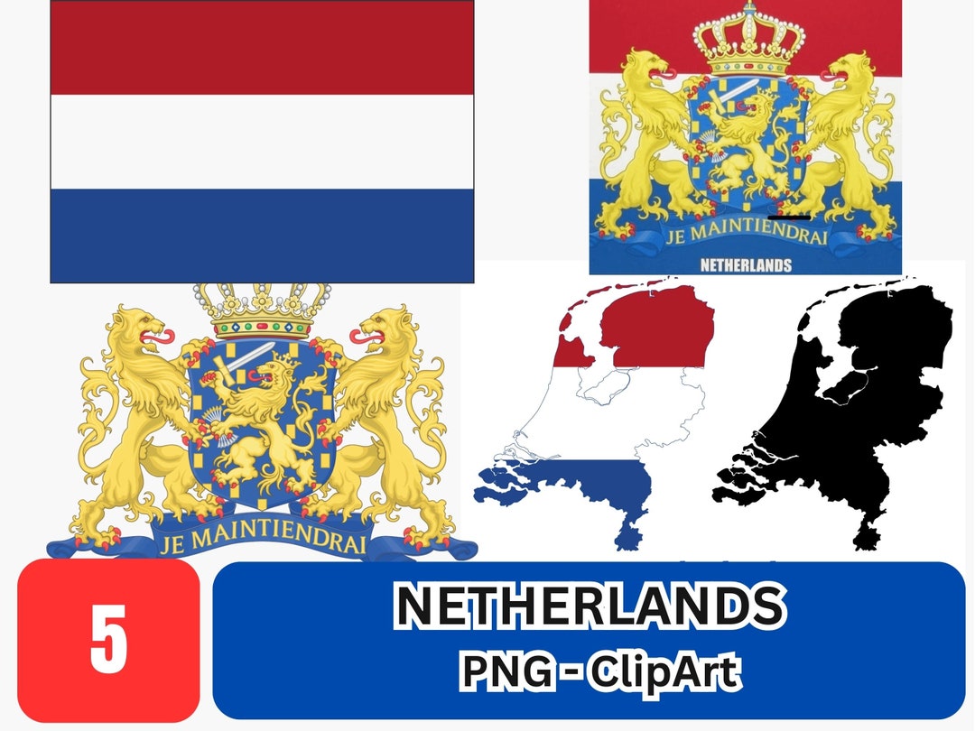 5+ Netherlands Map Flag and National Emblem SVG |sublimation Design ...