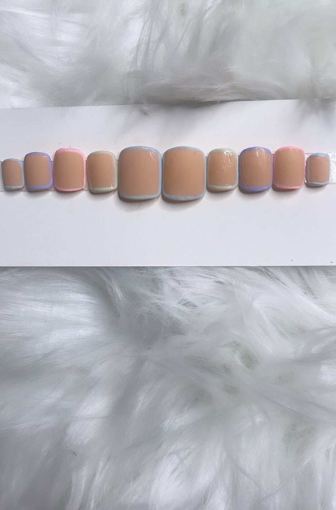 Easter Outline Toe Nail Set Size Small - Etsy