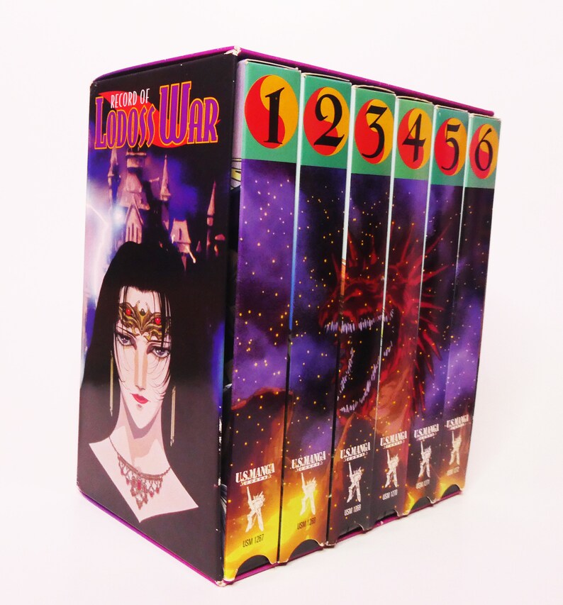 Record of Lodoss War - Collectors Set (VHS, 1996, 6-tape Set, Subtitled ...