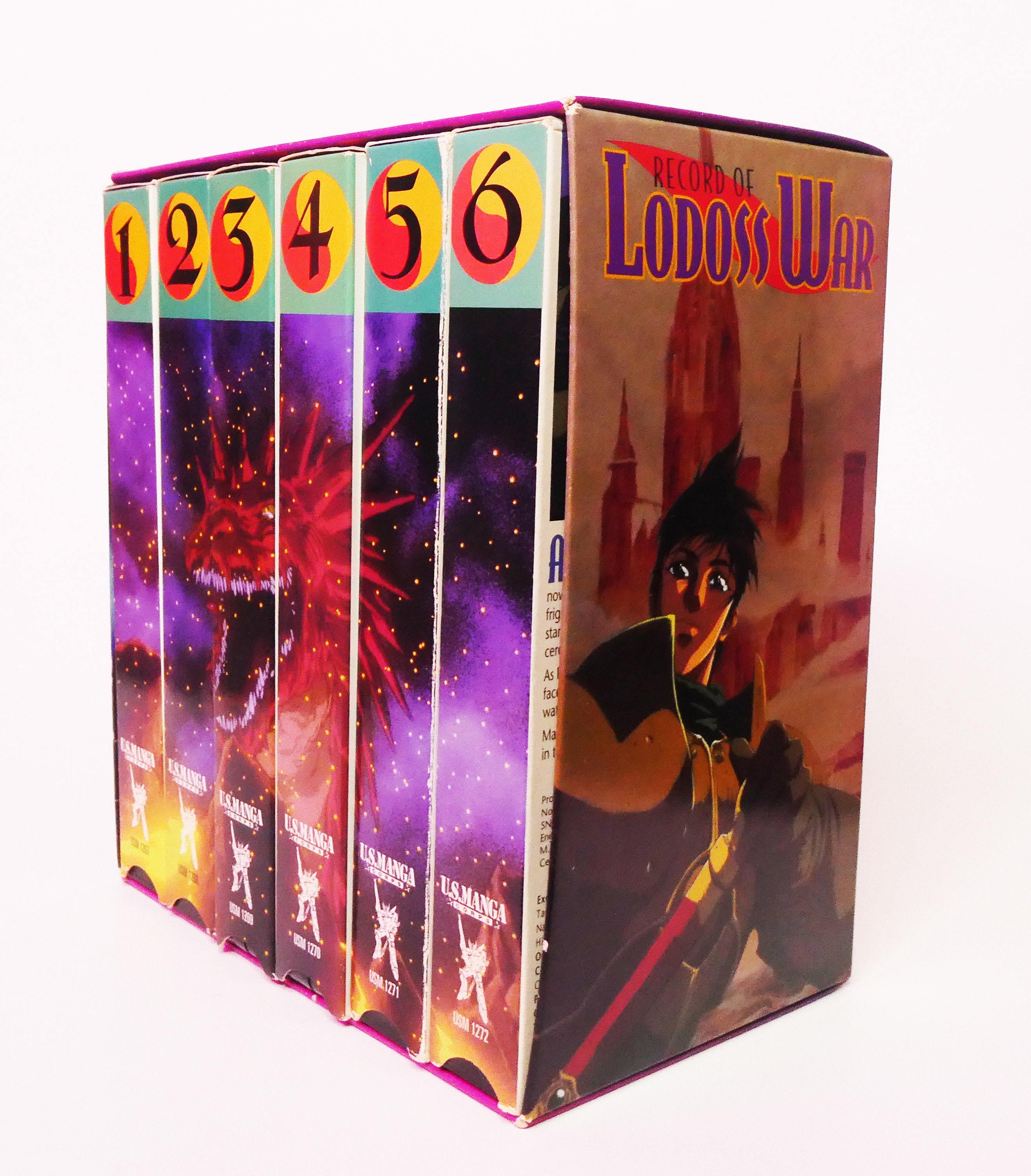 Record of Lodoss War - Collectors Set (VHS, 1996, 6-tape Set, Subtitled ...
