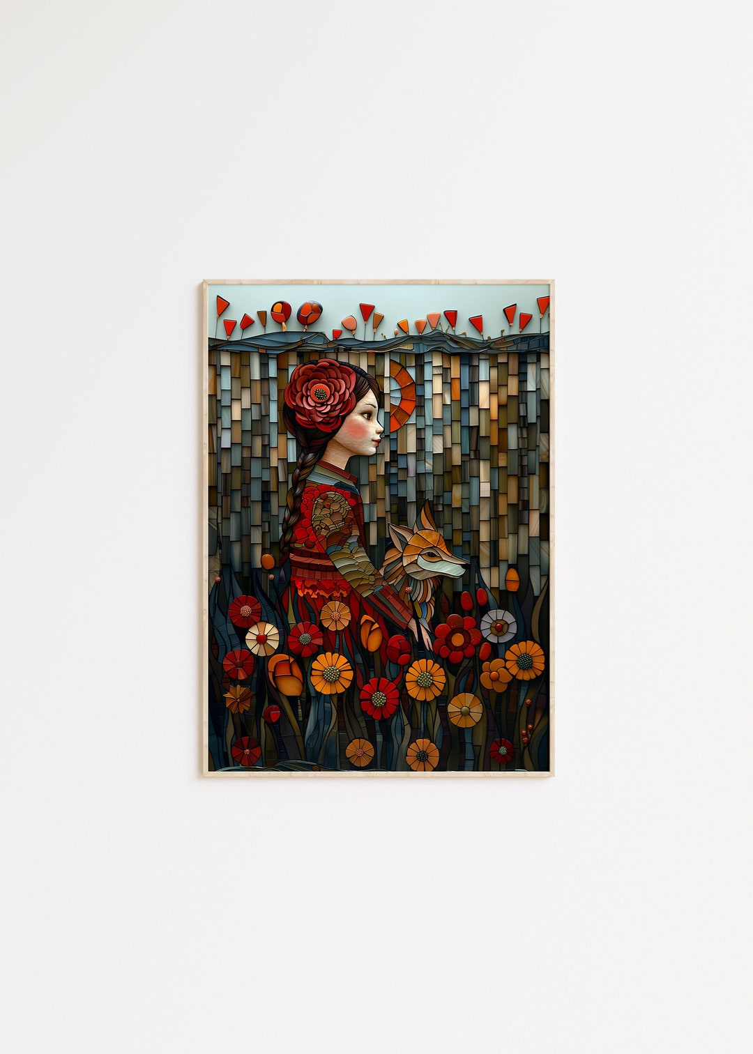 Devana Slavic Goddess of Wild, Nature, Hunting and Moon Art Print ...