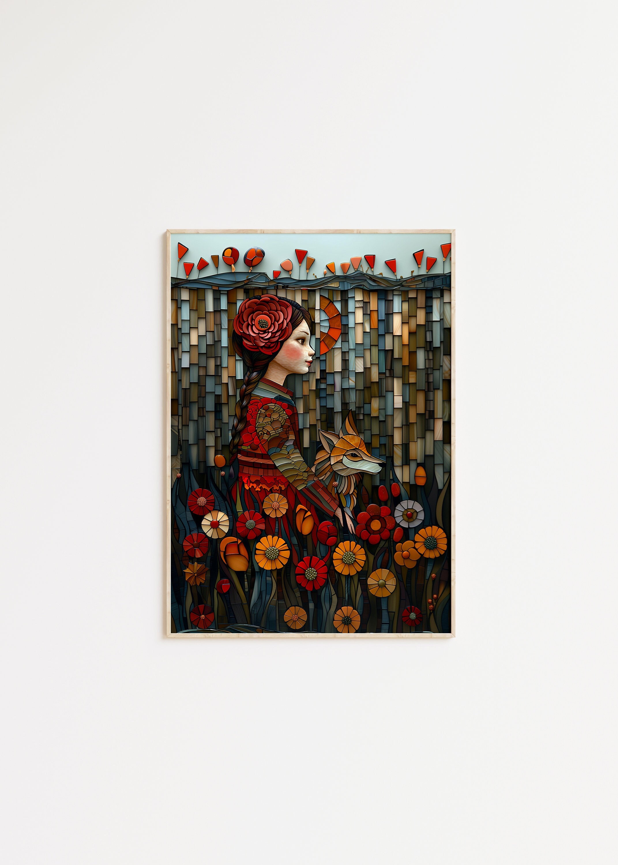 Devana Slavic Goddess of Wild, Nature, Hunting and Moon Art Print ...