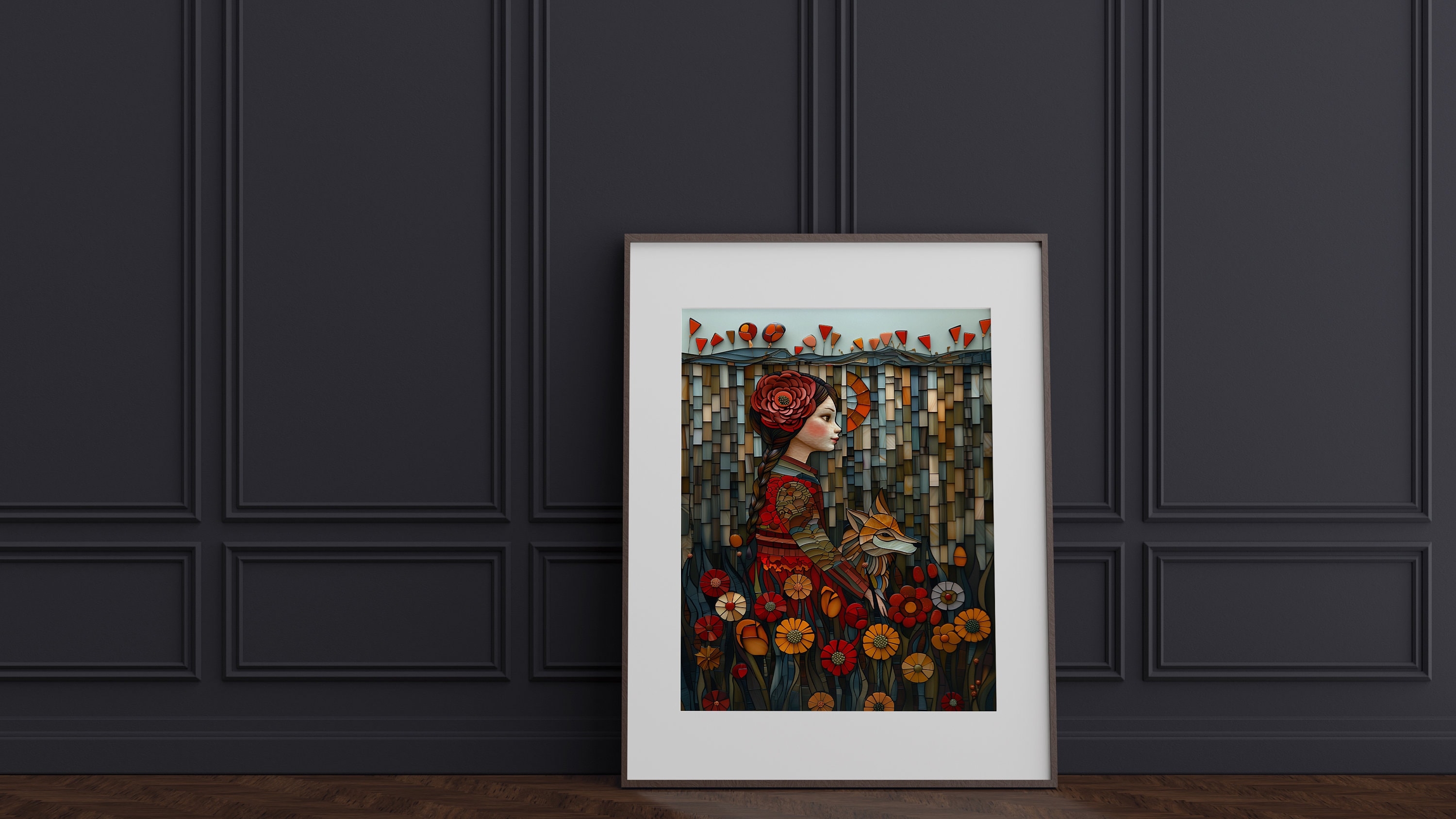 Devana Slavic Goddess of Wild, Nature, Hunting and Moon Art Print ...