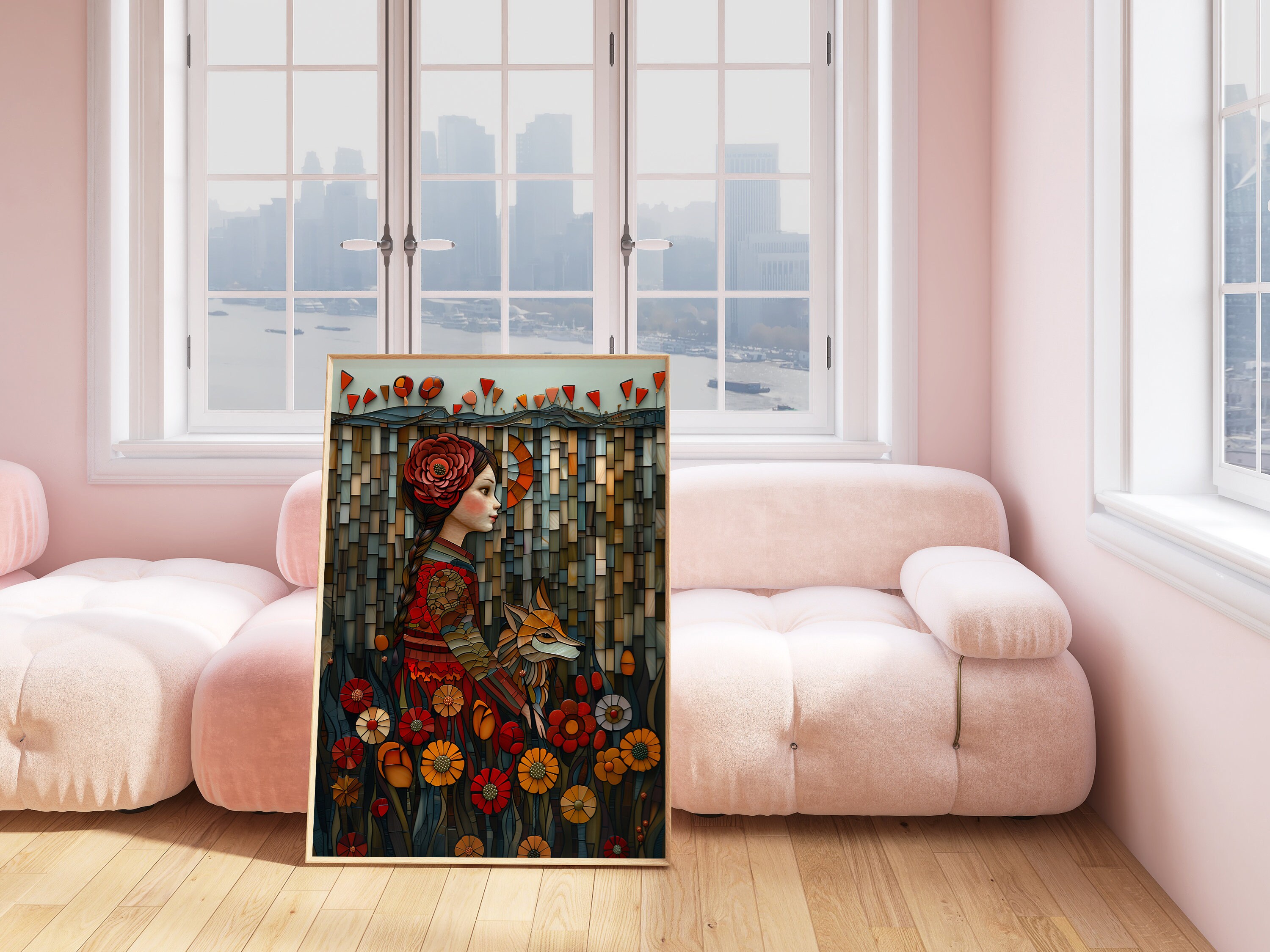 Devana Slavic Goddess of Wild, Nature, Hunting and Moon Art Print ...