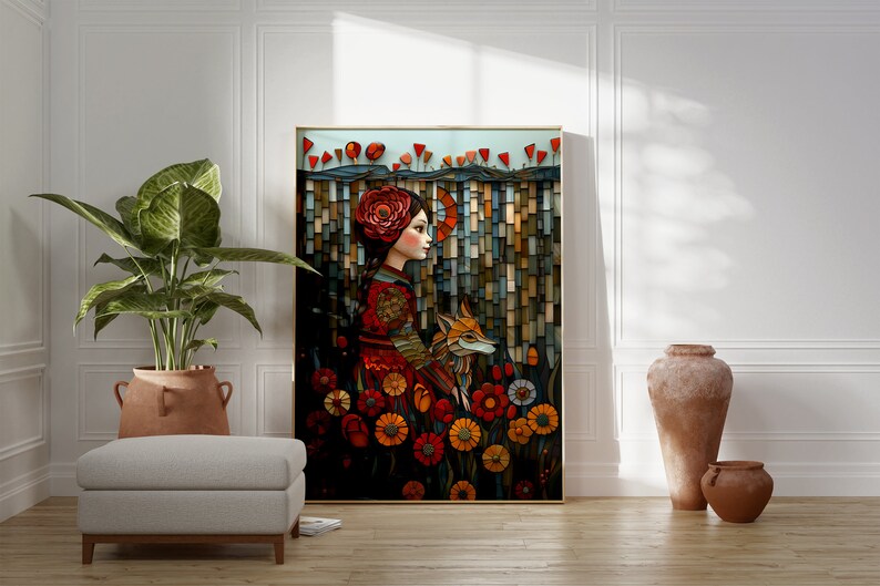 Devana Slavic Goddess of Wild, Nature, Hunting and Moon Art Print ...