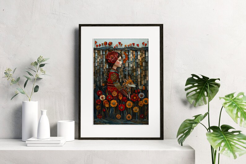 Devana Slavic Goddess of Wild, Nature, Hunting and Moon Art Print ...