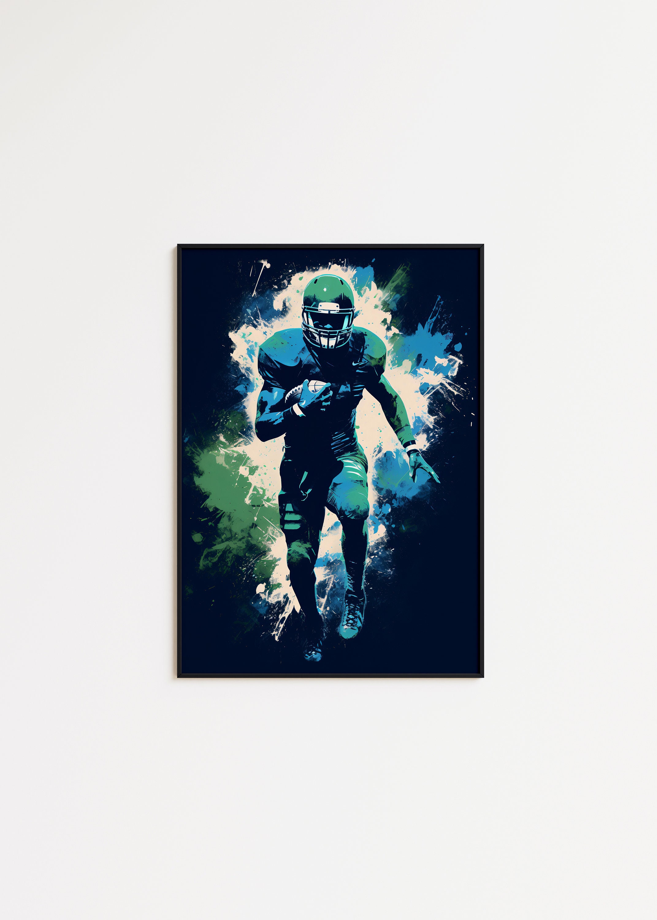 Football Player Posters, 3 Prints, American Football Wall Art, NFL ...