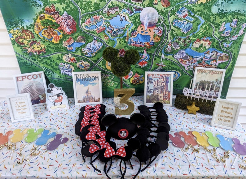 Disney Mickey Balloon Cake Topper/banner - Etsy