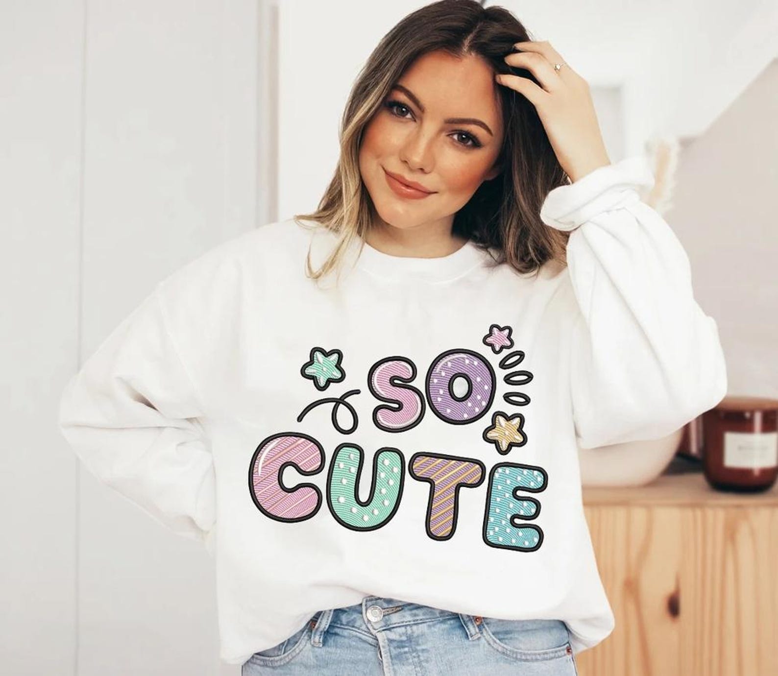 So Cute Text Embroidery Design, Pastel Bubble Letters, Kid Quote ...