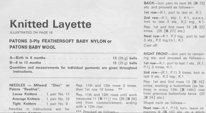 Knitting Pattern Baby Layette Set Dress, Coat, Matinee Jacket, Boots ...