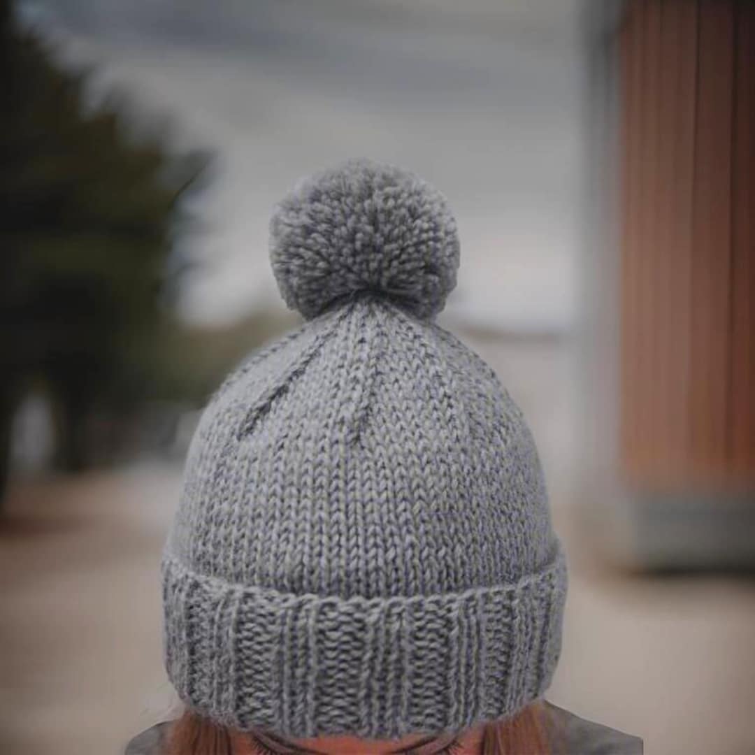 Nearly FREE Classic Pompon Hat Pattern Beginner-friendly, for Him and ...