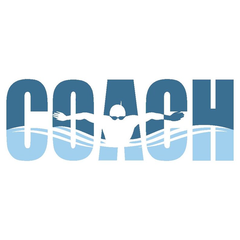 Swim Coach SVG File: Personalized Team Design (digital File) - Etsy