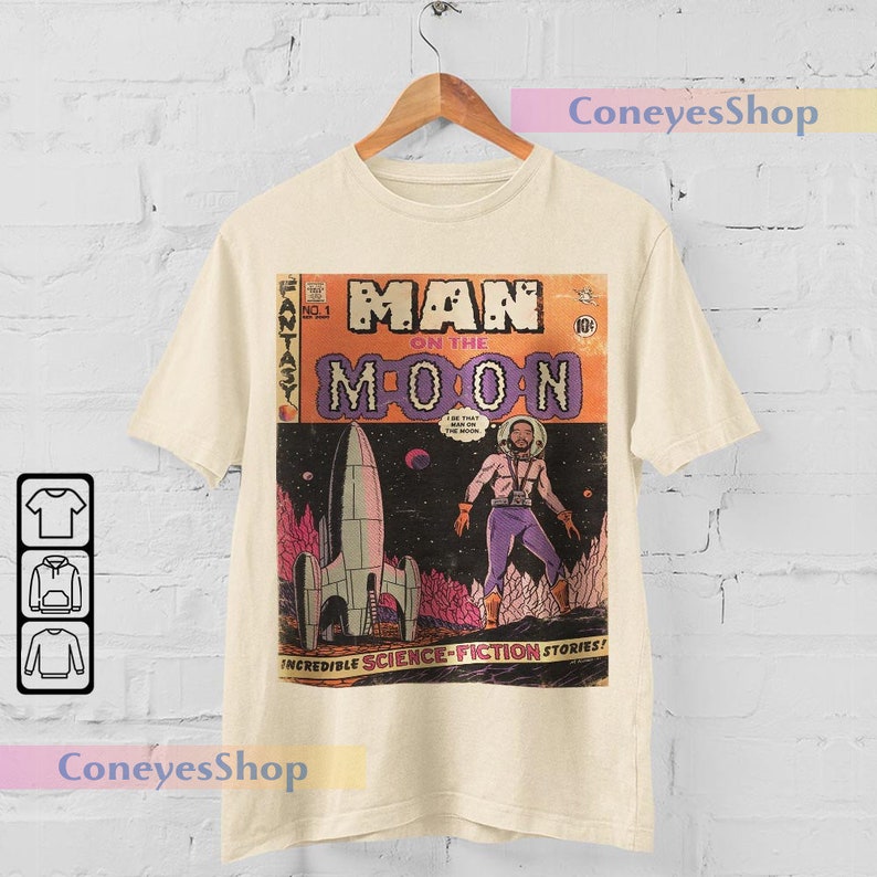 Man on the Moon 3 Kid Cudi Comic Art Book Retro Vintage 90s - Etsy
