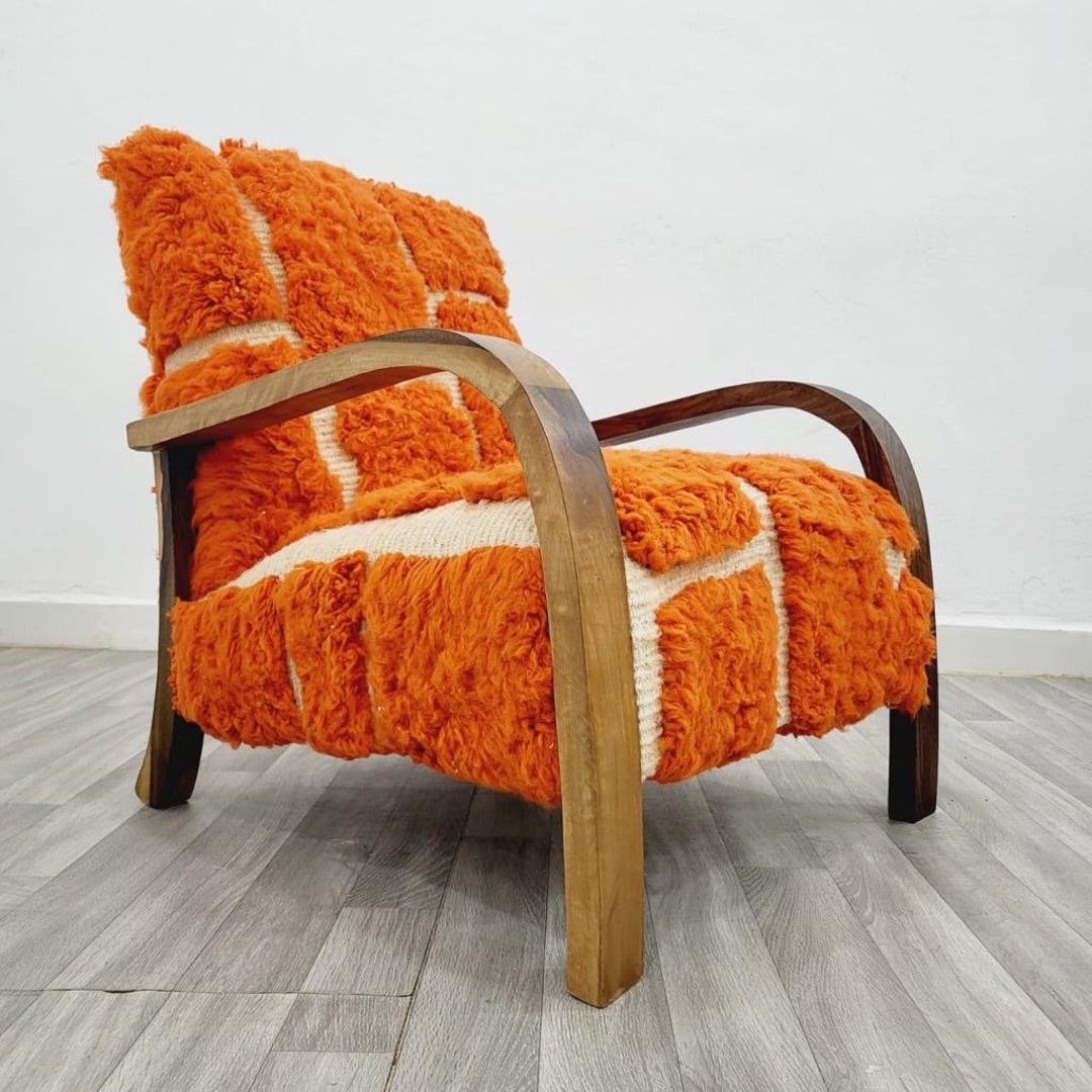 Mid Century Armchair Retro Lounge Chair Modern Chair Relax Vintage ...