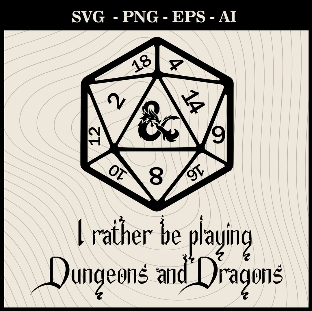 Dungeons and Dragons Design Svg, DND20, Dnd Class Emblems, Dungeons ...