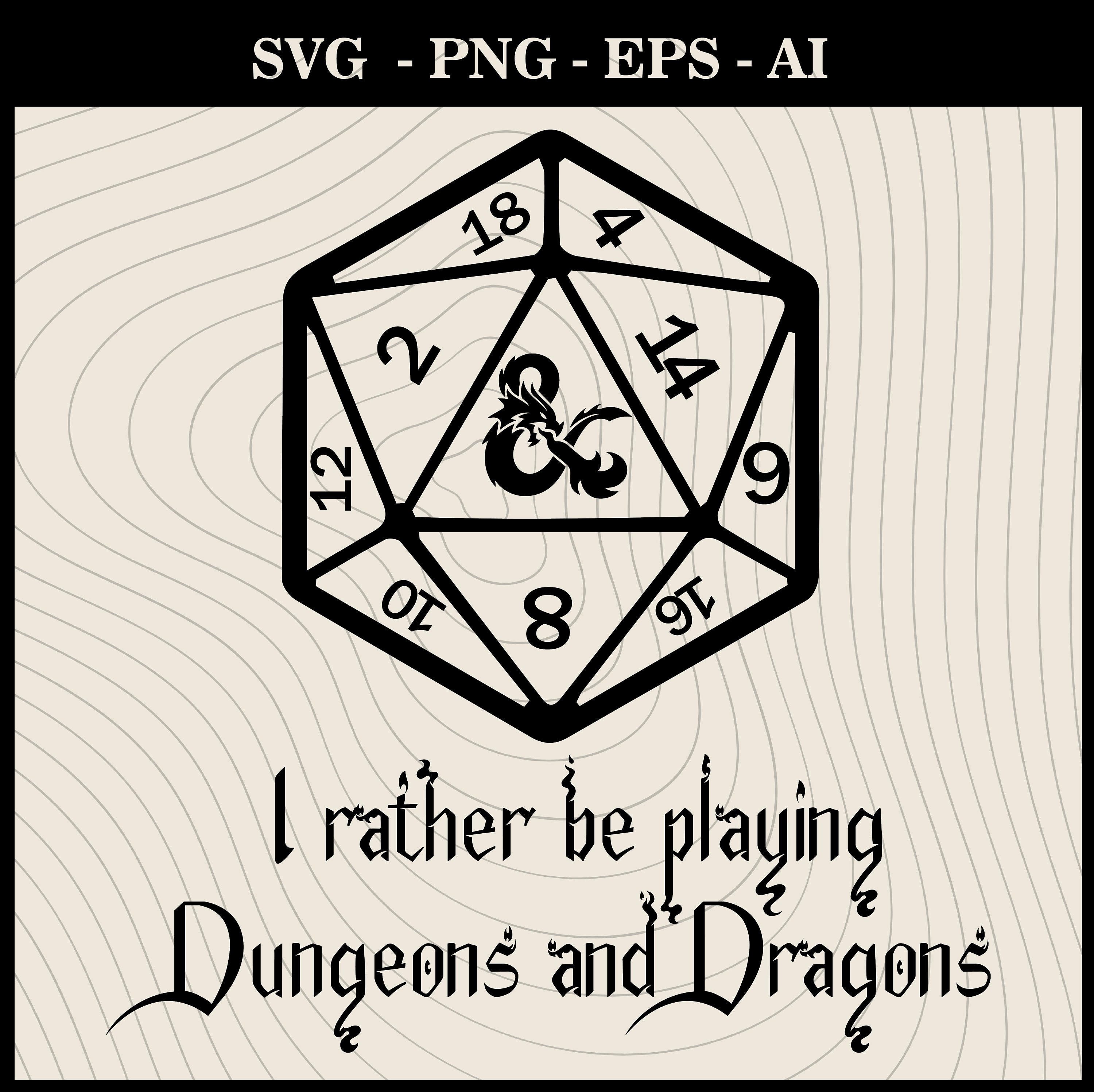 Dungeons and Dragons Design Svg, DND20, Dnd Class Emblems, Dungeons ...
