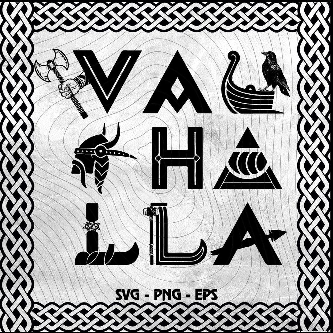 Valhalla Svg | Valhalla Design Png | Valhalla T-shirt | Norse Mythology ...