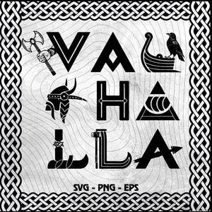 Valhalla Svg | Valhalla Design Png | Valhalla T-shirt | Norse Mythology ...