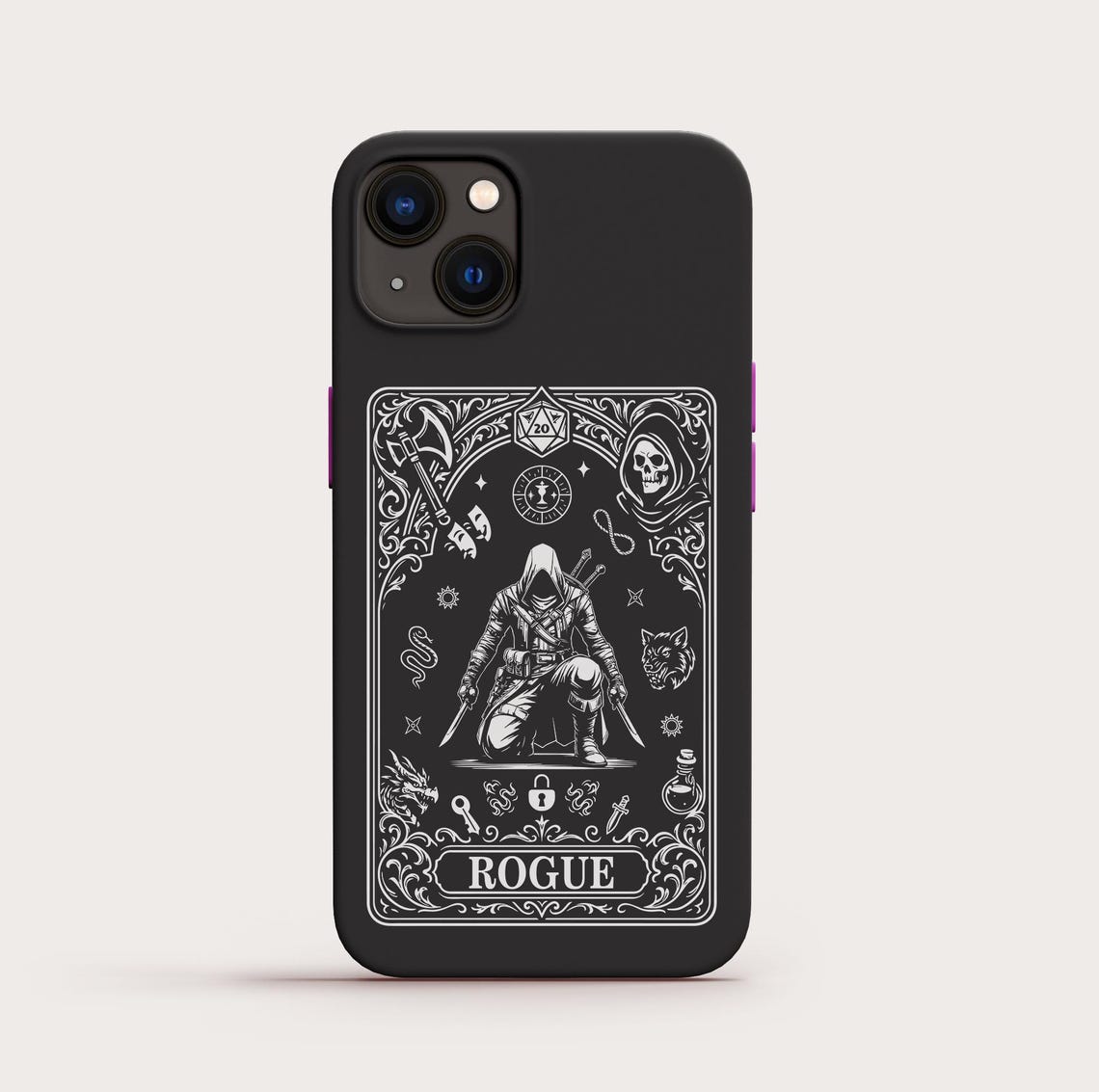 Rogue Game Character Svg, Rogue Class Dnd Tarot Card, Dungeons and ...