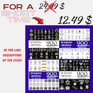 Amazing Logo Dungeons and Dragons Svg Bundle, Dnd Class Emblems, DND20 ...