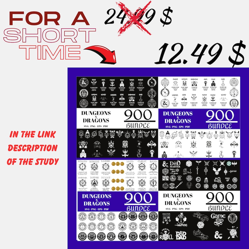 Amazing Logo Dungeons and Dragons Svg Bundle, Dnd Class Emblems, DND20 ...