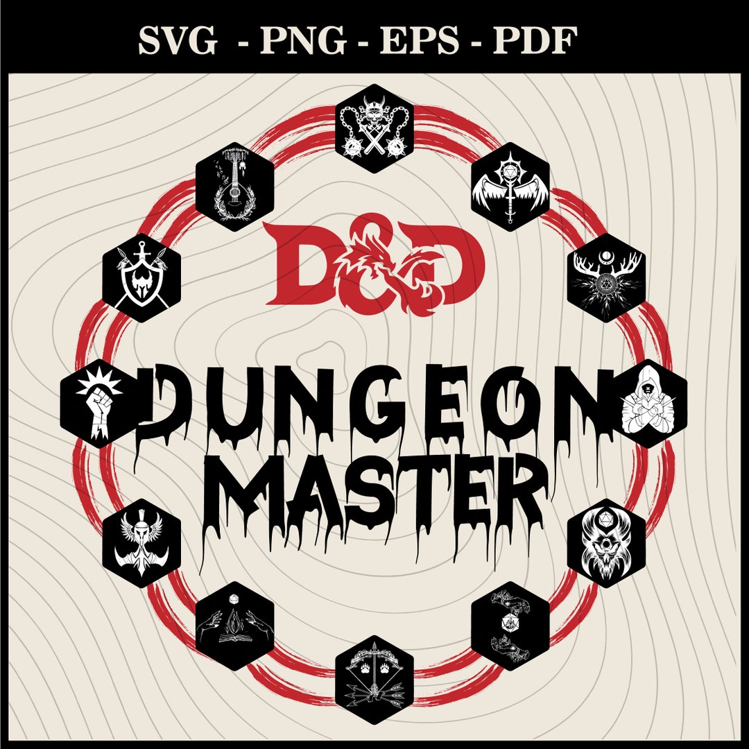Dungeon Master Svg, Dungeons Dragons Png , DND 20 Svg, Dnd Class ...