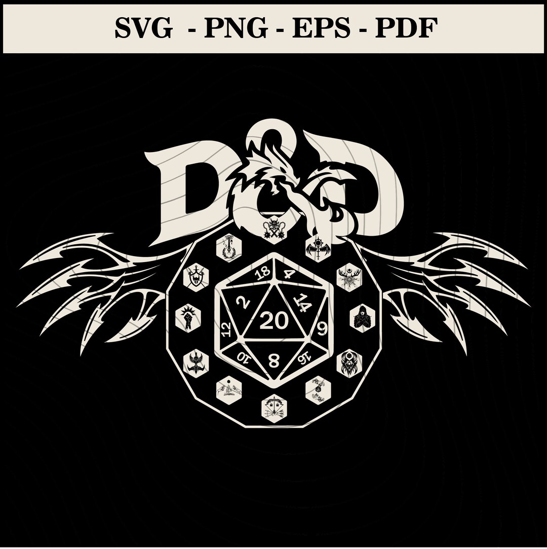 Dungeon Master Svg, Dungeons Dragons Png , DND 20 Svg, Dnd Class ...
