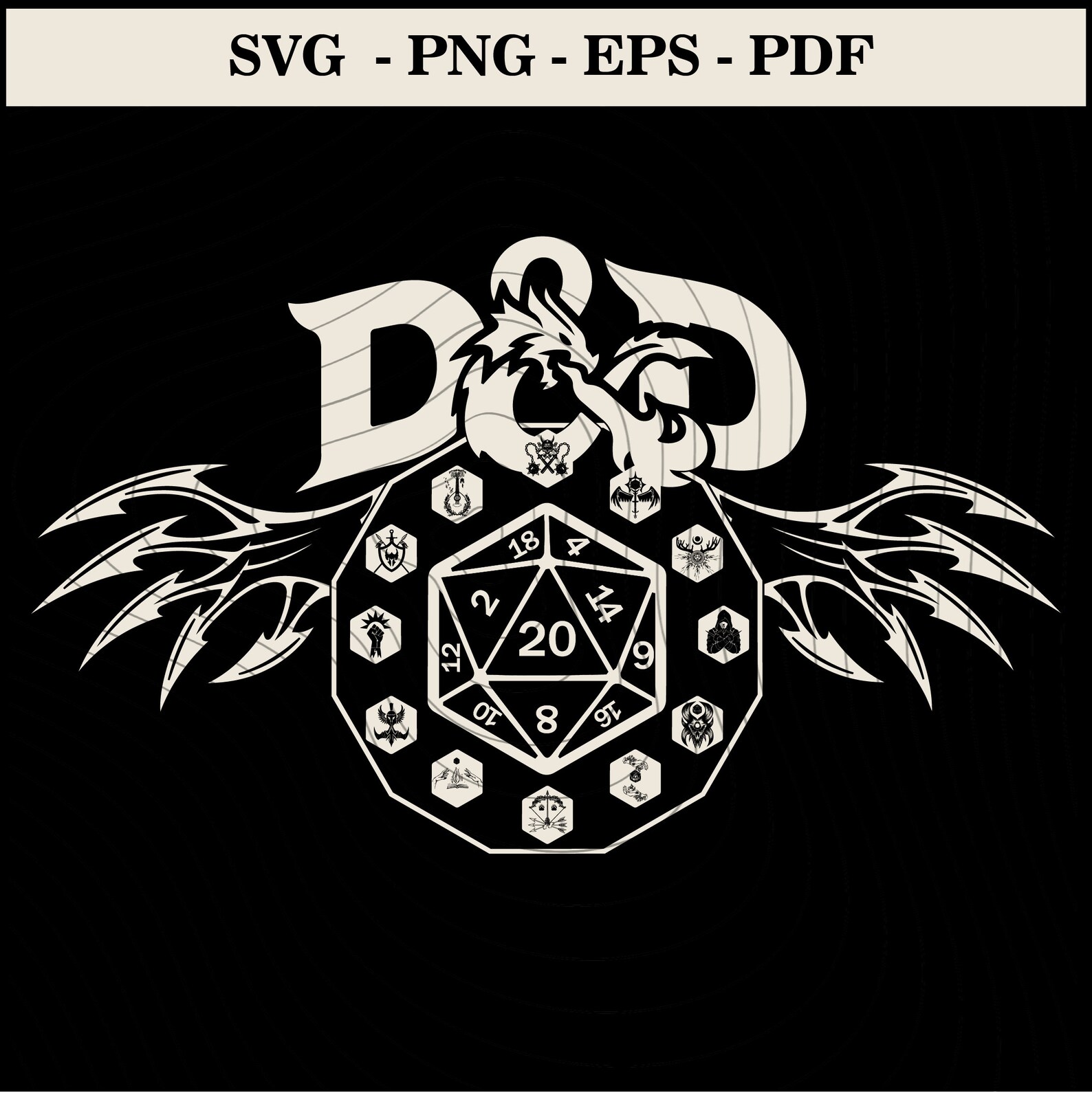 Dungeon Master Svg, Dungeons Dragons Png , DND 20 Svg, Dnd Class ...