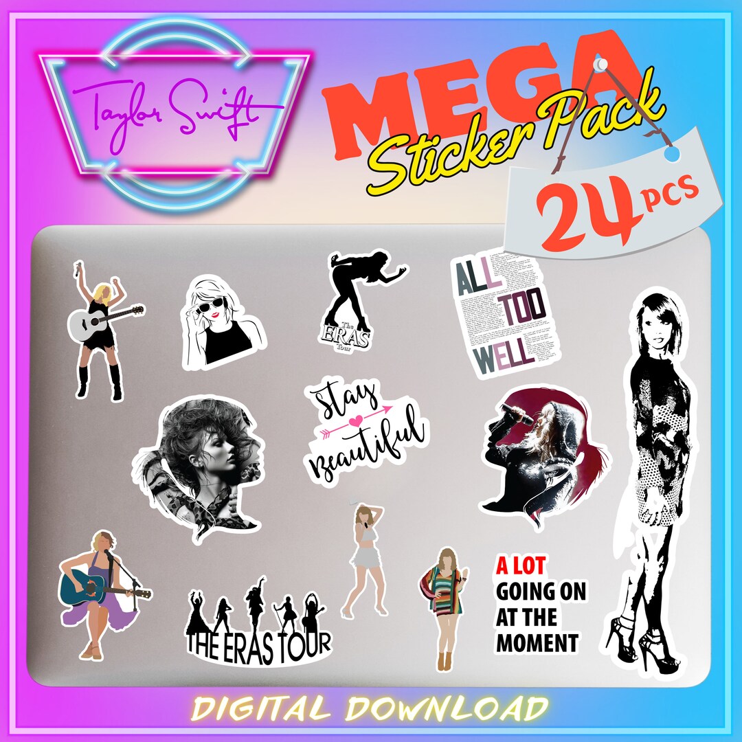 24 Amazing Taylor Swift Stickerpack, Taylor Swift Png, the Eras Tour ...