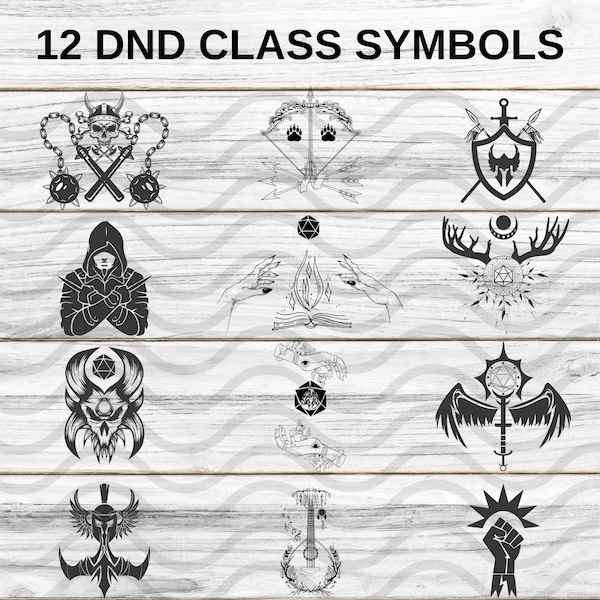 Dnd Class Symbols - Etsy